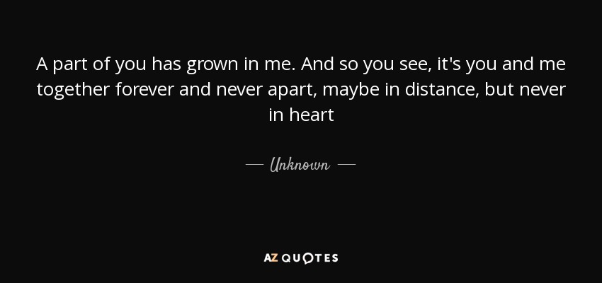 You Are A Part Of Me Quotes