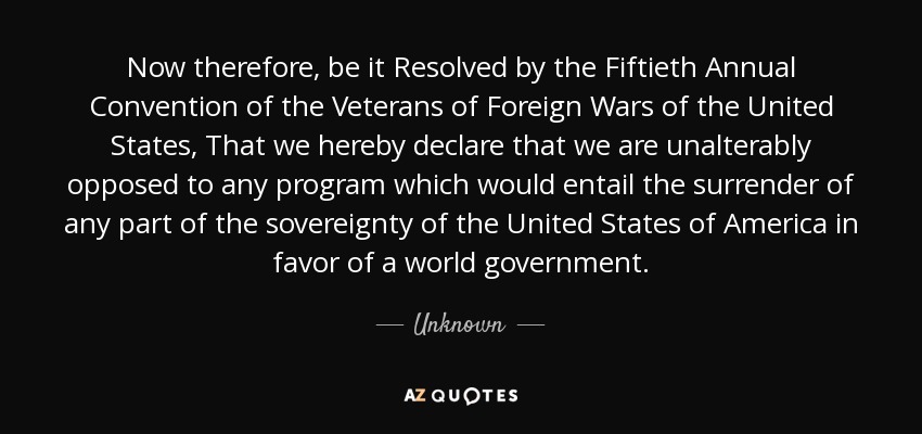 Quote: Now therefore, be it Resolved by the Fiftieth Annual Convention...