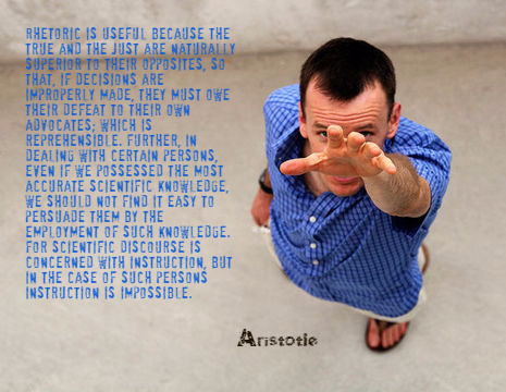 Aristotle picture quote: Rhetoric is useful because the true and the ...