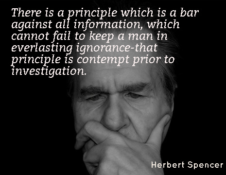 Herbert Spencer picture quote: There is a principle which is a bar ...